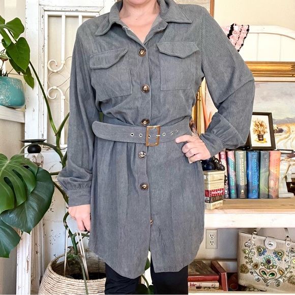 Jackets & Coats | New Corduroy Shackets With Matching Belt | Poshmark